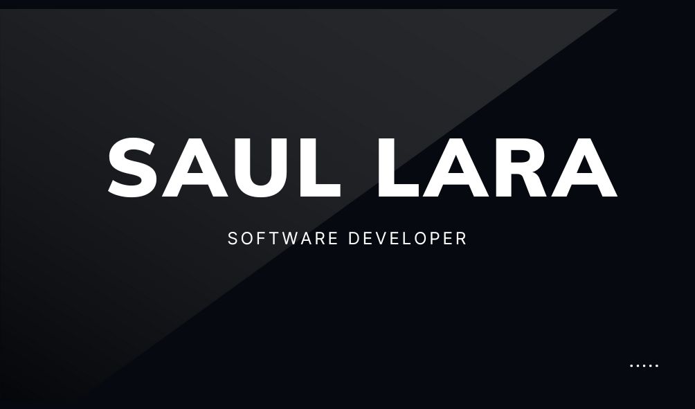 Saul Lara - Software Engineer